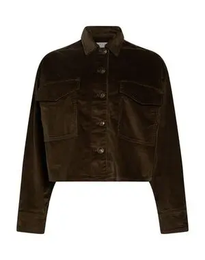 Rag & Bone Jacket Dark Size Cotton, Modal, Elastane - Green