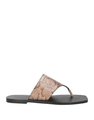 A.emery Thong Sandal Sand Size Leather