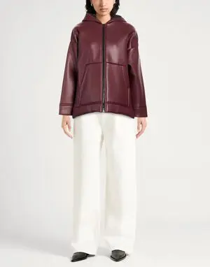 8PM Jacket Burgundy Size Viscose, Polyester, Polyurethane