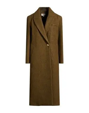 Ba&sh Coat Size Wool, Polyamide, Alpaca Wool - Green