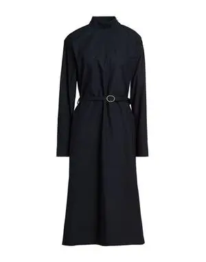 JIL SANDER Midi Dress Midnight Size Cotton - Blue