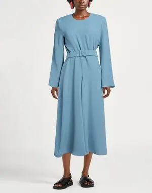 P.a.r.o.s.h Midi Dress With Belt And Cutout Detail