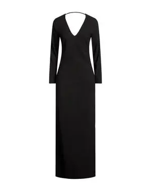 CARLA G. Maxi Dress Size Acetate, Viscose, Elastane - Black