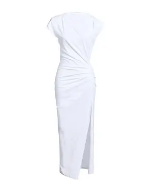 Isabel Marant Étoile Cotton Jersey Midi Dress With Gathered Detail And Side Slit