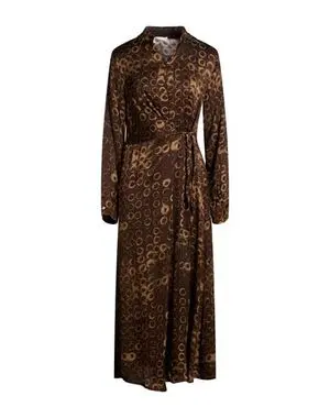 MANILA GRACE Maxi Dress Size Viscose - Brown