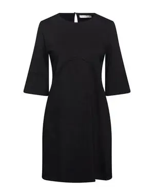 MANILA GRACE Woman Mini Dress Brick Size 4 Viscose, Polyamide, Elastane Black