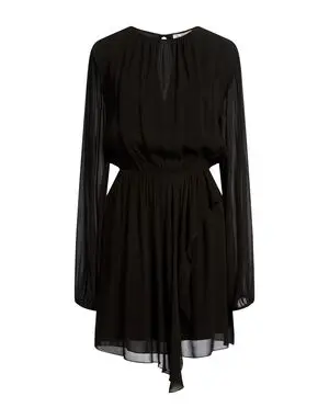 MANILA GRACE Chocolate Viscose Mini Dress