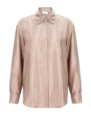 ALYSI Lyocell Silk Shirt - Beige