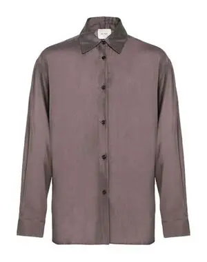 ALYSI Chocolat Shirt Taupe Size Lyocell, Silk - Grey