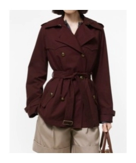 Burberry Short Tropical Gabardine Trench Coat