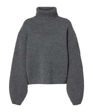 TOTEME Turtleneck Long-sleeved Sweater - Black