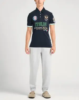 LA MARTINA Polo Shirt Size Cotton - Blue