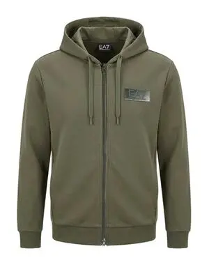 EA7 Sweatshirt Military Size Cotton, Polyester, Elastane