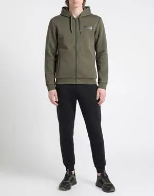EA7 Sweatshirt Military Size Cotton, Polyester, Elastane