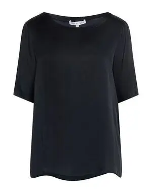 CARACTÈRE Woman Top White Size 6 Acetate, Silk Blue