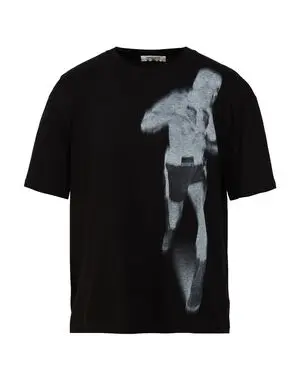 IH NOM UH NIT T-shirt Ivory Size Cotton, Linen - Black