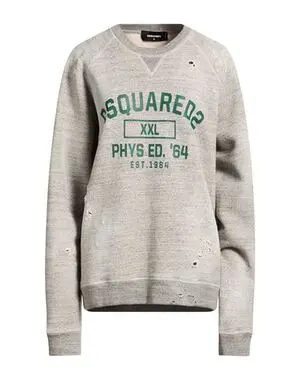 Dsquared2 Cotton Crewneck Distressed Sweatshirt - Grey