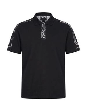 Versace Polo Shirt Size Cotton - Black