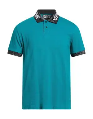 Versace Polo Shirt Size Cotton - Emerald Green