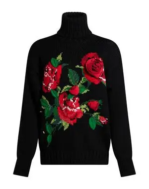 Dolce & Gabbana Turtleneck Size Virgin Wool, Cashmere - Black