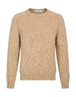 Alpha Studio Wool Mélange Crewneck Sweater - Sand