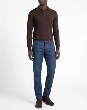 MOORER Jeans Size Cotton, Silk