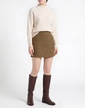 HAVEONE Mini Skirt Camel Size Polyester, Acrylic, Polyamide, Viscose, Wool
