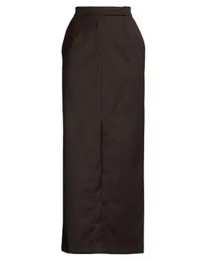 CARACTÈRE Maxi Skirt Size Polyester, Wool, Viscose, Elastane - Brown