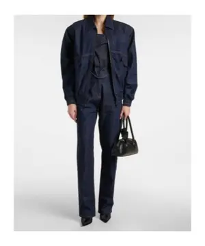 Magda Butrym Oversized Denim Bomber Jacket