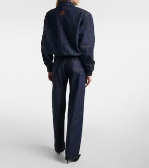 Magda Butrym Oversized Denim Bomber Jacket