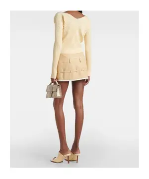 Jacquemus La Maille Pralù Longue Ribbed-knit Cardigan