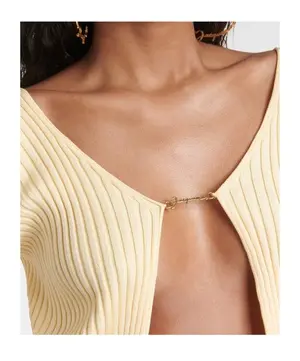 Jacquemus La Maille Pralù Longue Ribbed-knit Cardigan