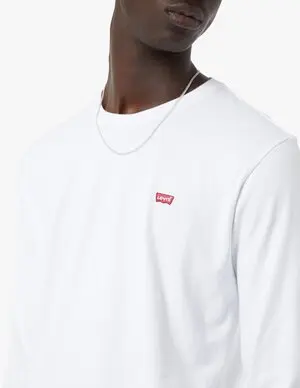 LEVI'S Round Collar Label Long-sleeved Pullover