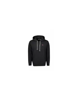LEVI'S Logo Cotton Hoodie - Black