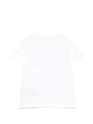 Balmain Logo-embroidery Button-detail T-shirt