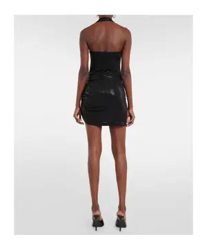 Norma Kamali Pleated Mini Dress