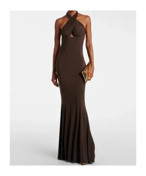 Norma Kamali Halterneck Gown