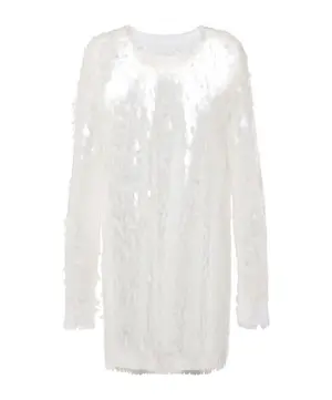Norma Kamali Sequined Dress - White