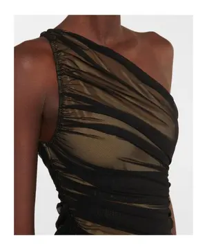 Norma Kamali Diana Jersey One-shoulder Midi Dress
