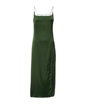 Jacquemus La Robe Notte Satin Slip Dress - Green