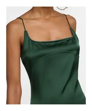 Jacquemus La Robe Notte Satin Slip Dress
