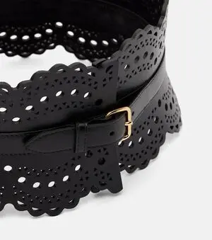 Alaïa Vienne Wave Leather Belt
