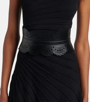 Alaïa Vienne Wave Leather Belt