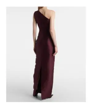 Solace London Kira One-shoulder Gathered Gown