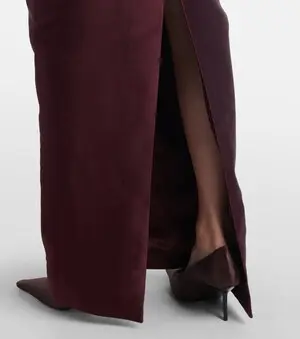 Solace London Kira One-shoulder Gathered Gown