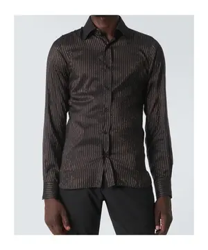 TOM FORD Pinstripe Silk Shirt