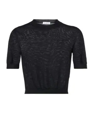 Alaïa Cropped Cashmere Knit Top