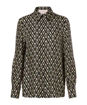 Valentino Garavani Long-sleeved Shirt - Black