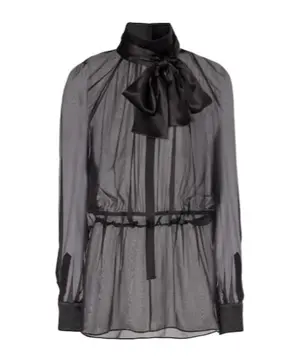 Dolce & Gabbana Bow-detail Silk Chiffon Blouse