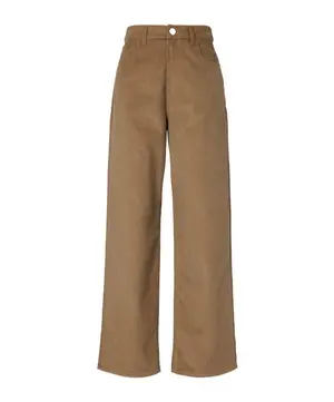 RÓHE High-waisted Wide-leg Casual Pants - Brown